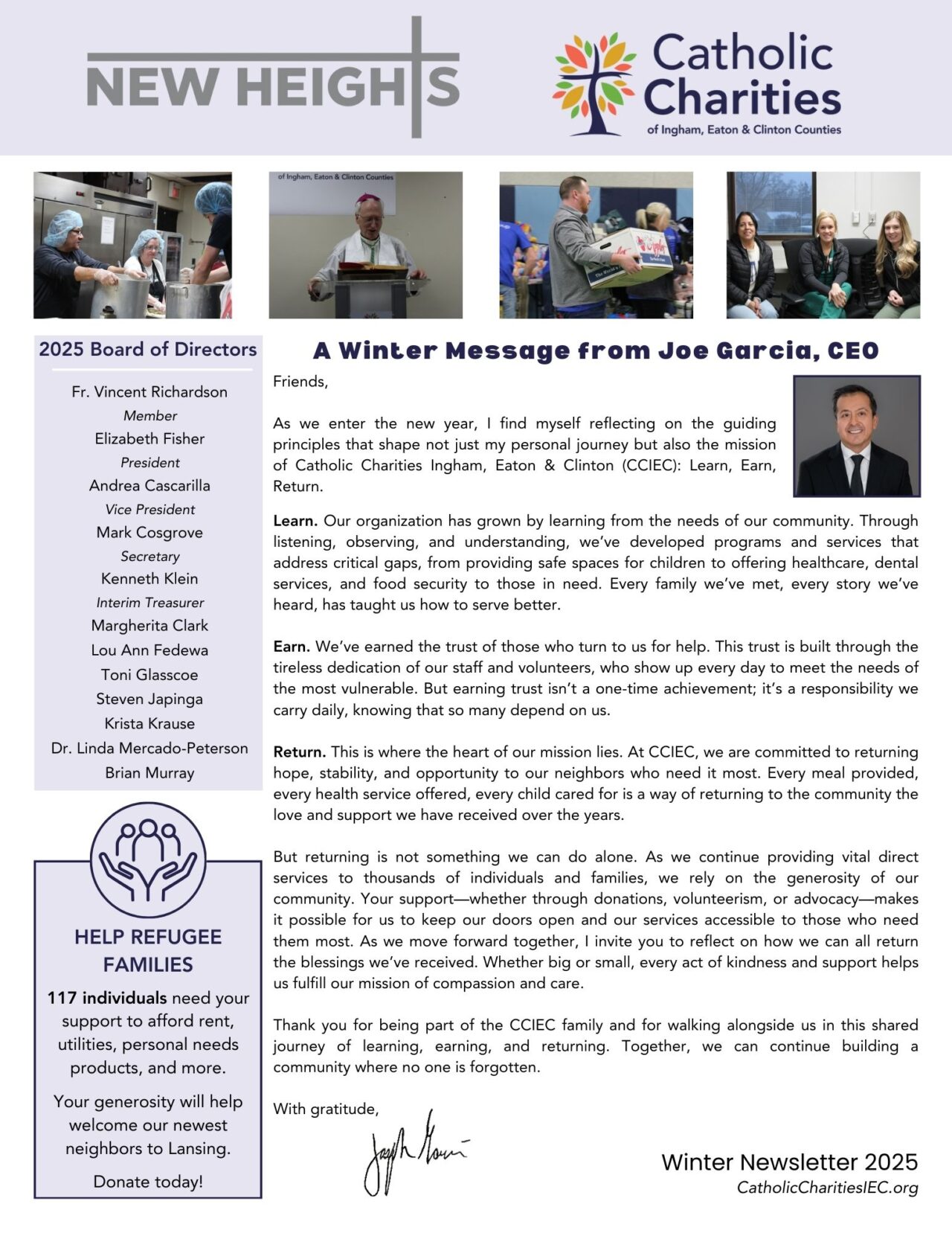 New Heights Newsletter - Catholic Charities of Ingham, Eaton & Clinton ...